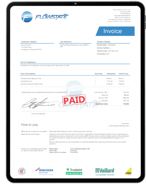 Invoice - Full breakdown template - FlowState